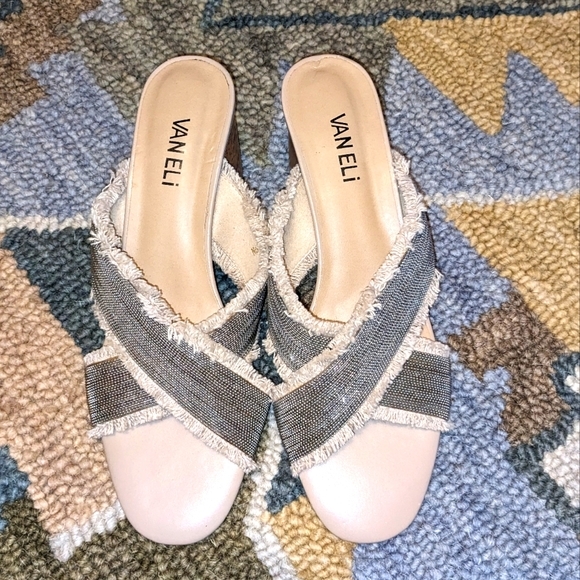 Vaneli | Shoes | Vaneli Baret Canvas Slide Sandal 9n | Poshmark